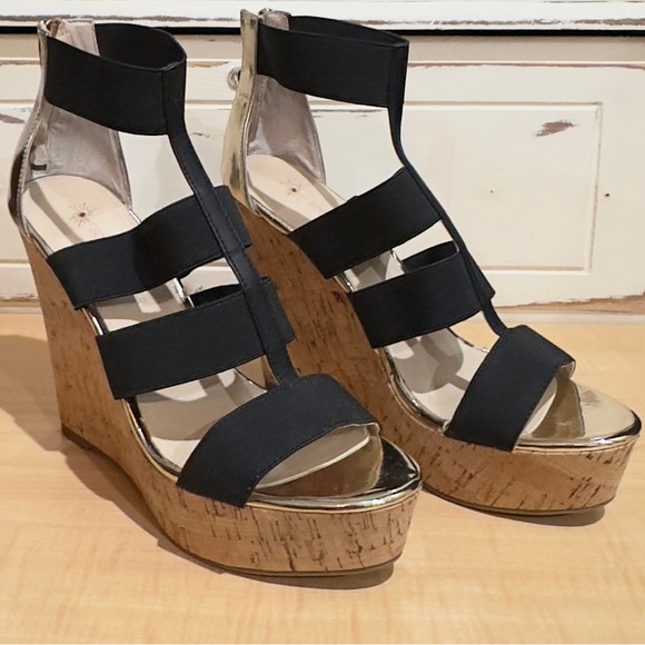 Boston Proper | Shoes | Boston Proper Claude Cork Wedge Heel Platform ...